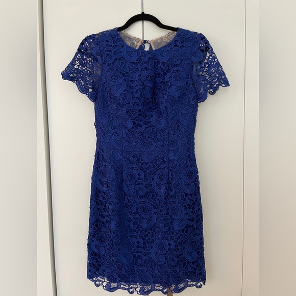 Aqua Dresses | Dresses | Aqua Dresses Blue Lace Open Back Dress | Poshmark
